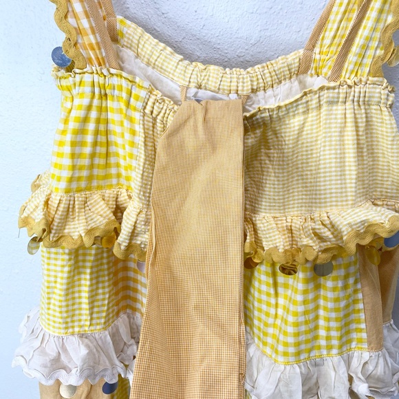 Innika Choo | Dresses | Innika Choo Biigdress Maxi Dress Yellow Gingham ...